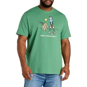 LIFE IS GOOD Big & Tall Who's Your Caddy Graphic Tee