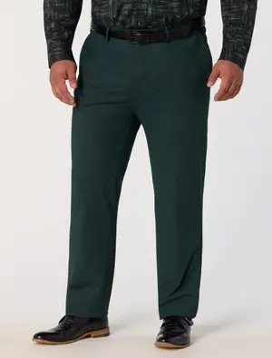 SYNRGY BY DXL Big & Tall Machine Washable Suit Pants - Green