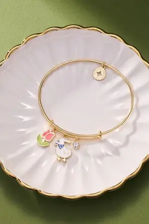ALEX AND ANI Garden Party Charm Bangle