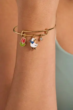 ALEX AND ANI Garden Party Charm Bangle