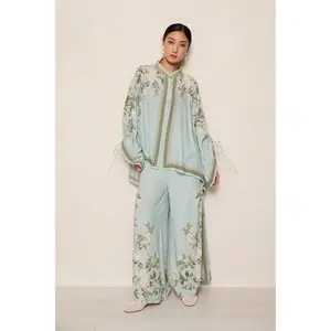 RAISHMA Hilda Floral Shirt - Blue