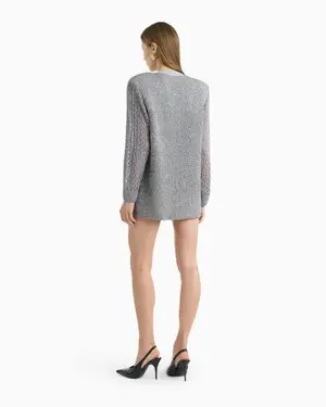 DODIEE Stevie Sequin Jacquard Cardigan