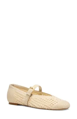 STUART WEITZMAN Leora Mary Jane Flat - Chalk