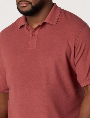 TRUE NATION BY DXL Big & Tall Garment-dyed Polo Shirt - Fired Brick