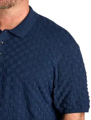 ROBERT GRAHAM BY DXL Big & Tall Hampson Sweater Polo Shirt V2