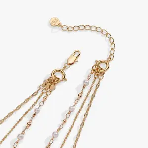 ALEX AND ANI Festival Stranded Butterfly Layered Necklace
