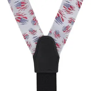 Trafalgar Stars & Stripes Secret Silk Button End Braces