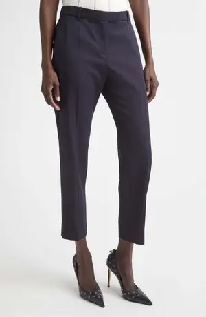 Alexander McQueen Wool Cigarette Trousers