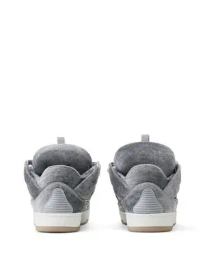LANVIN Curb Sneakers In Jersey - Grey