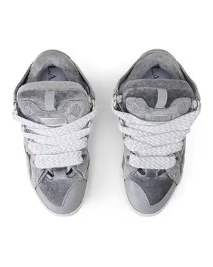 LANVIN Curb Sneakers In Jersey - Grey