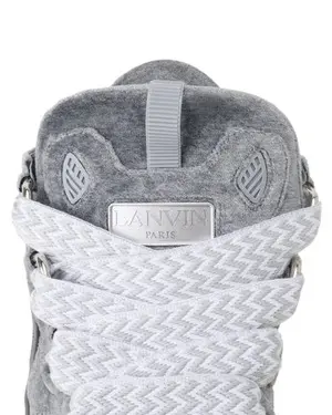 LANVIN Curb Sneakers In Jersey - Grey