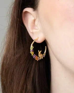 BILL SKINNER STUDIO Hoop Earrings - Rabbit
