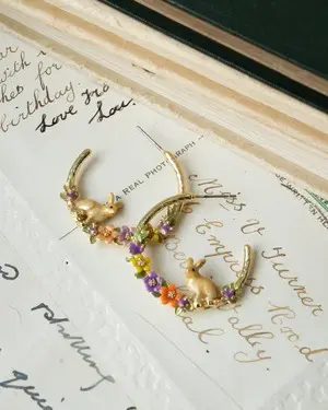 BILL SKINNER STUDIO Hoop Earrings - Rabbit