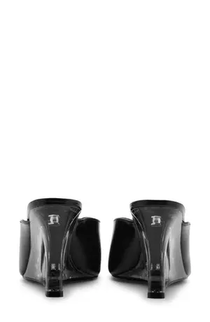 Mango Peep Toe Wedge Slide Sandal