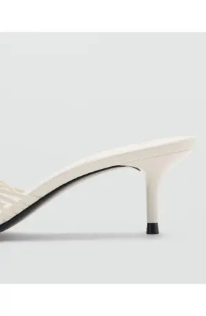 Mango Kitten Heel Slide Sandal