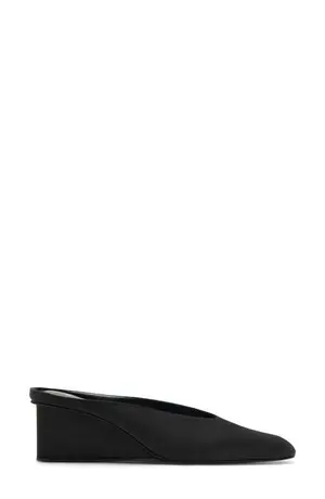 Mango Square Toe Wedge Mule