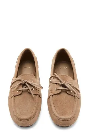 Mango Suede Boat Shoe
