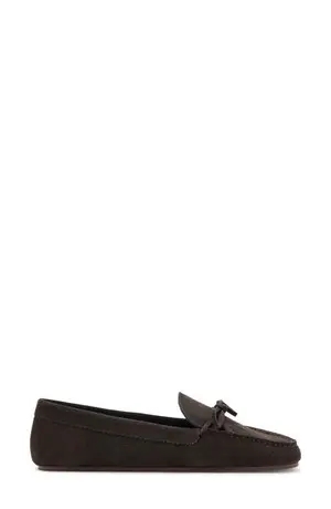 Mango Suede Bow Loafer