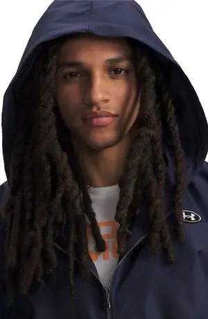 Under Armour Oversize Water Repellent Half Zip Hoodie - Midnight Navy
