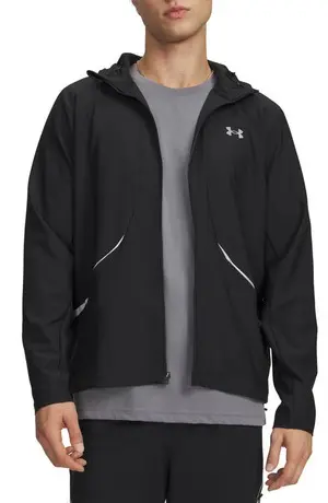 Under Armour Ua Unstoppable Woven Full Zip Hoodie - 002 Black