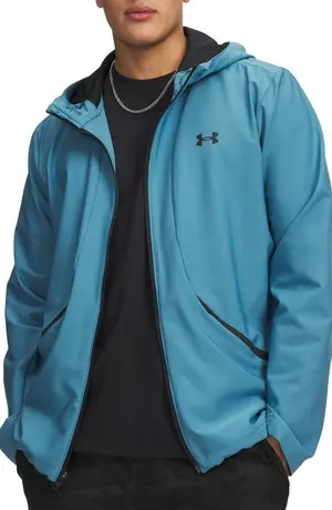 Under Armour Ua Unstoppable Woven Full Zip Hoodie - 466 Boundless Blue
