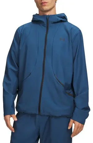 Under Armour Ua Unstoppable Woven Full Zip Hoodie - 498 Wham Blue