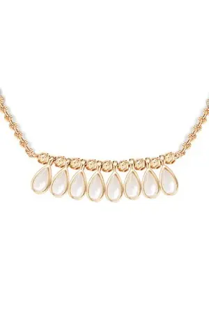 RETRO CHIC Aeolian Echo Drop Necklace - Gold