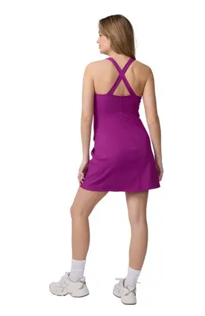 INGRID & ISABEL Ribbed Halter A-line Active Dress
