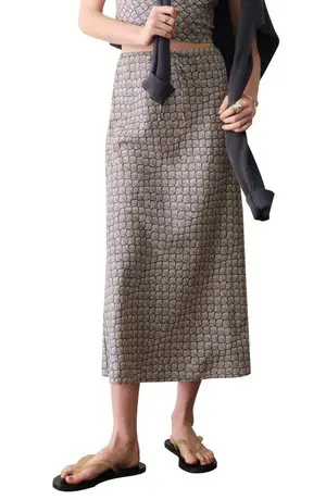 Marine Layer Avery Hemp-blend Midi Skirt
