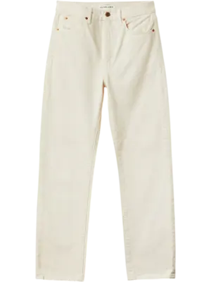 SLVRLAKE London Straight Leg Jeans - Ecru