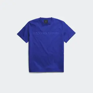 Canada Goose Vantage Embroidered T-shirt - Azurite Blue