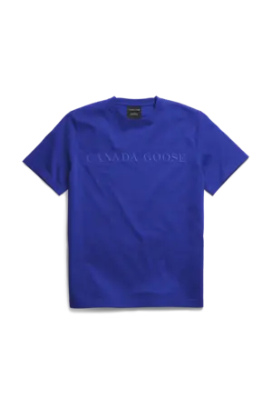 Canada Goose Vantage Embroidered T-shirt - Azurite Blue