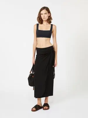 Max Mara Matte Technical Fabric Bikini Top