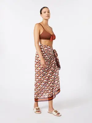 Max Mara Reversible Double Jersey Bikini Top - Chocolate