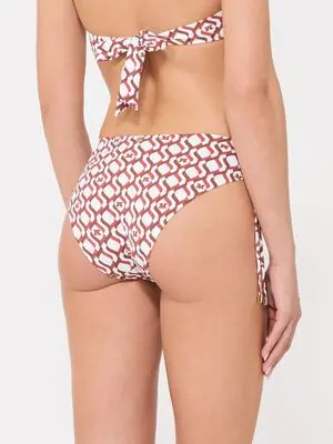Max Mara Printed Jersey Bikini Bottoms - Rust