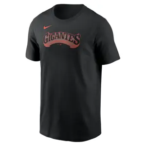 Nike San Francisco Giants Alternate Wordmark Mlb T-shirt - Black