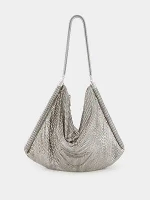 Rabanne Disc-embellished Shoulder Bag - Silver