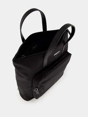 Prada Re-nylon And Saffiano Leather Tote Bag