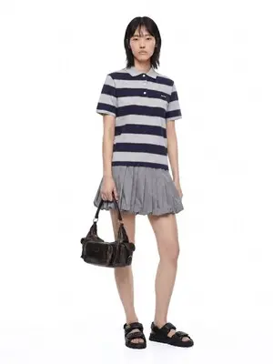 Miu Miu Small 'pocket' Shoulder Bag - Brown