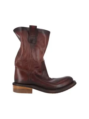Miu Miu Ankle Boots "foule - Brown