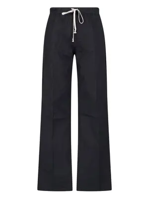 VIVIENNE WESTWOOD Wide Leg Cotton Trousers - Black