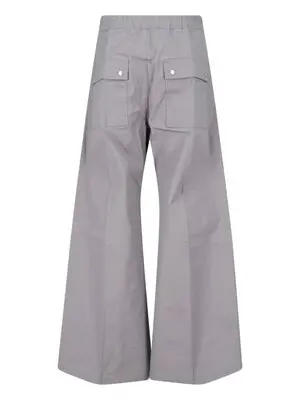 Rick Owens Wide Cotton Pants - Gray