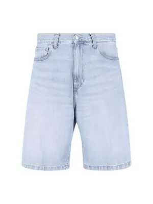 Carhartt Work In Progress Landon Denim Shorts - Light Blue