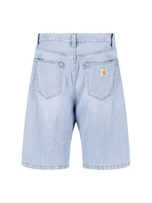 Carhartt Work In Progress Landon Denim Shorts - Light Blue