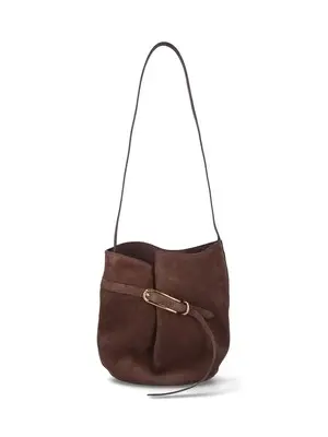 LIFFNER Medium Belted Bucket Bag - Brown