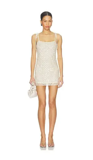 LOVERS AND FRIENDS Beaded Mini Dress