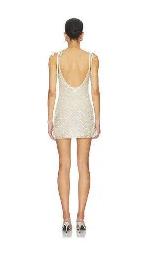 LOVERS AND FRIENDS Beaded Mini Dress