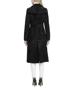 Gorski Metis Suede Belted Trench Coat