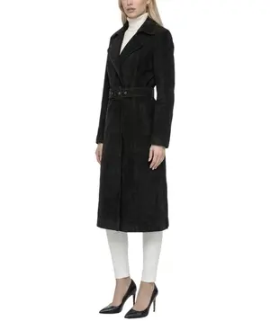Gorski Metis Suede Belted Trench Coat