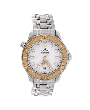 OMEGA Seamaster Diver Paris 2024 300m Co-axial Master Chronometer Automatic Watch In Stainless Steel And Gold 42mm
